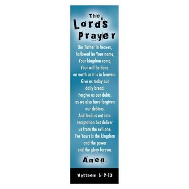 Christian Art Gifts 253342 Bookmark - The Lords Prayer - Pack of 10 ...