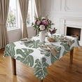 Botanical Monstera Tropical Leaf Table Cloth 52x70in, Waterproof ...