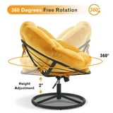 Mcombo Swivel Papasan Chairs, Gas Lift Cozy Chair with Height ...