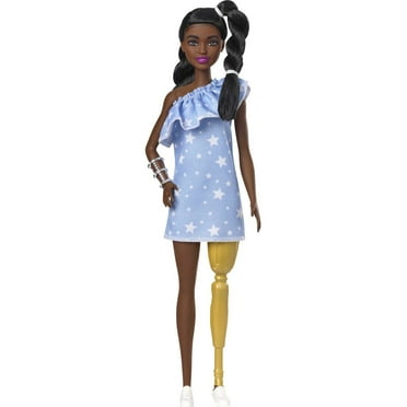 Barbie Fashionistas Doll #171, Curvy with Vitiligo & Long Brunette Hair ...