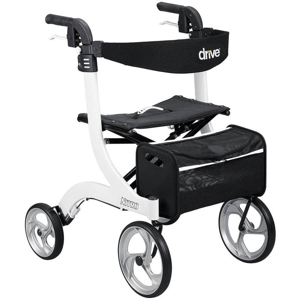 Andadera Ortopédica Nitro Rollator Asiento Drive Blanco Drive Medical ...
