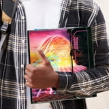 Trapper Keeper Aesthetic Colorful Binder Glow with Front Pocket Fashion ...