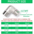 BDKWID-2PCS 90 Degree Elbow 1/2" NPT Male x 1/2" NPT Male Street Elbow ...