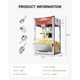 16 Oz Commercial Popcorn Machine, 1440 W, Movie Theater Popcorn Machine ...