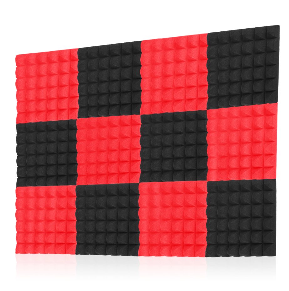 12 Pack 10x10x2 inches Wall Foam Soundproofing Foams Tiles Acoustic ...
