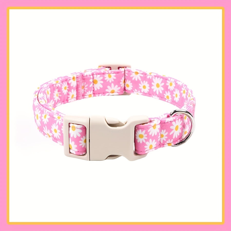Click here for Sdotxa Adjustable Pink Daisy Dog Collar With Quick... prices