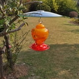 HOLAHOMA Glass Rain Cover for Bird Feeders, 13" Diameter, Weather Dome ...