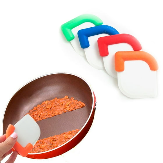 2 Scratch Free Reusable Nylon Pot Pan Scraper Clean Food Fry Plate Bowl ...