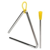 LIYJTK Metal Hand Percussion Musical Instrument Triangles, 2-Pieces ...