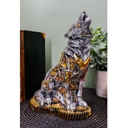 Pacific Giftware Steampunk Howling Alpha Wolf in Rustic Steel and Gears ...