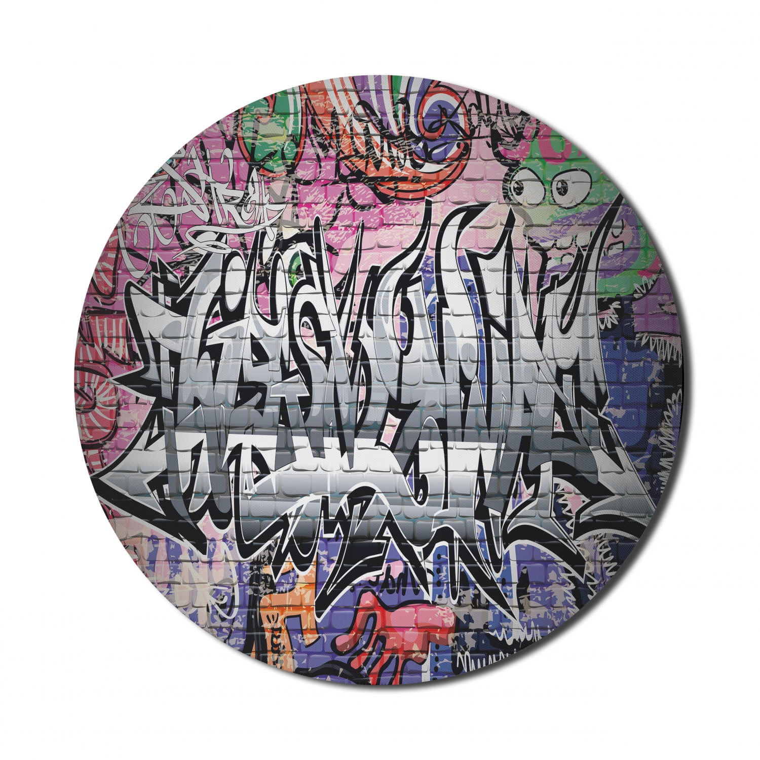Brick Wall Mouse Pad for Computers, Graffiti Grunge Art Wall Several ...