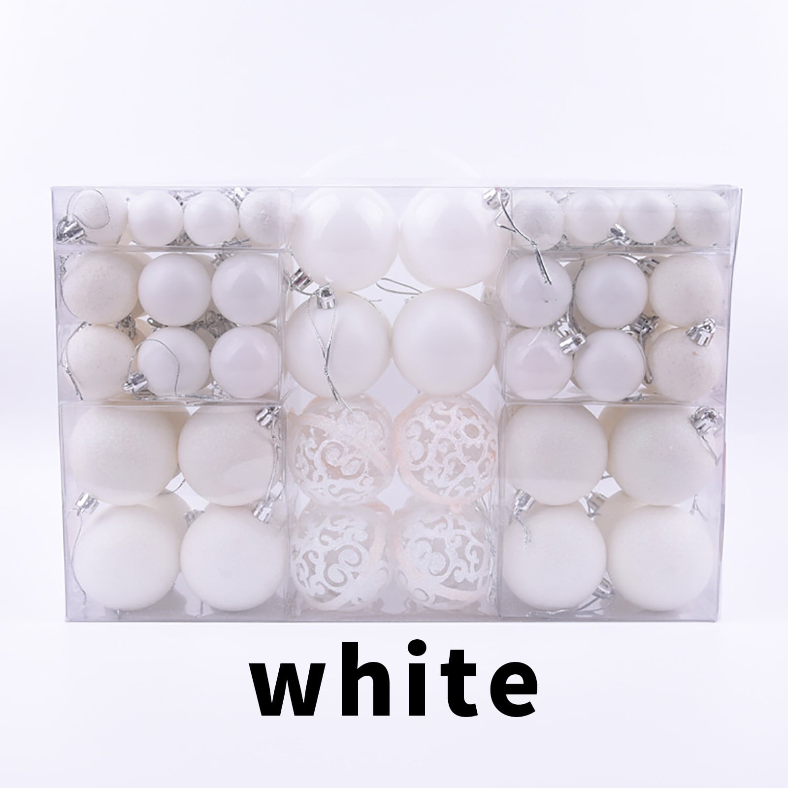 Wioihee 100Pc Christmas Ball Ornaments Shatterproof Balls for Christmas ...