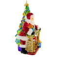 Huras Family 7.50In The Holly Hearth, Glass, Santa Fireplace Tree ...