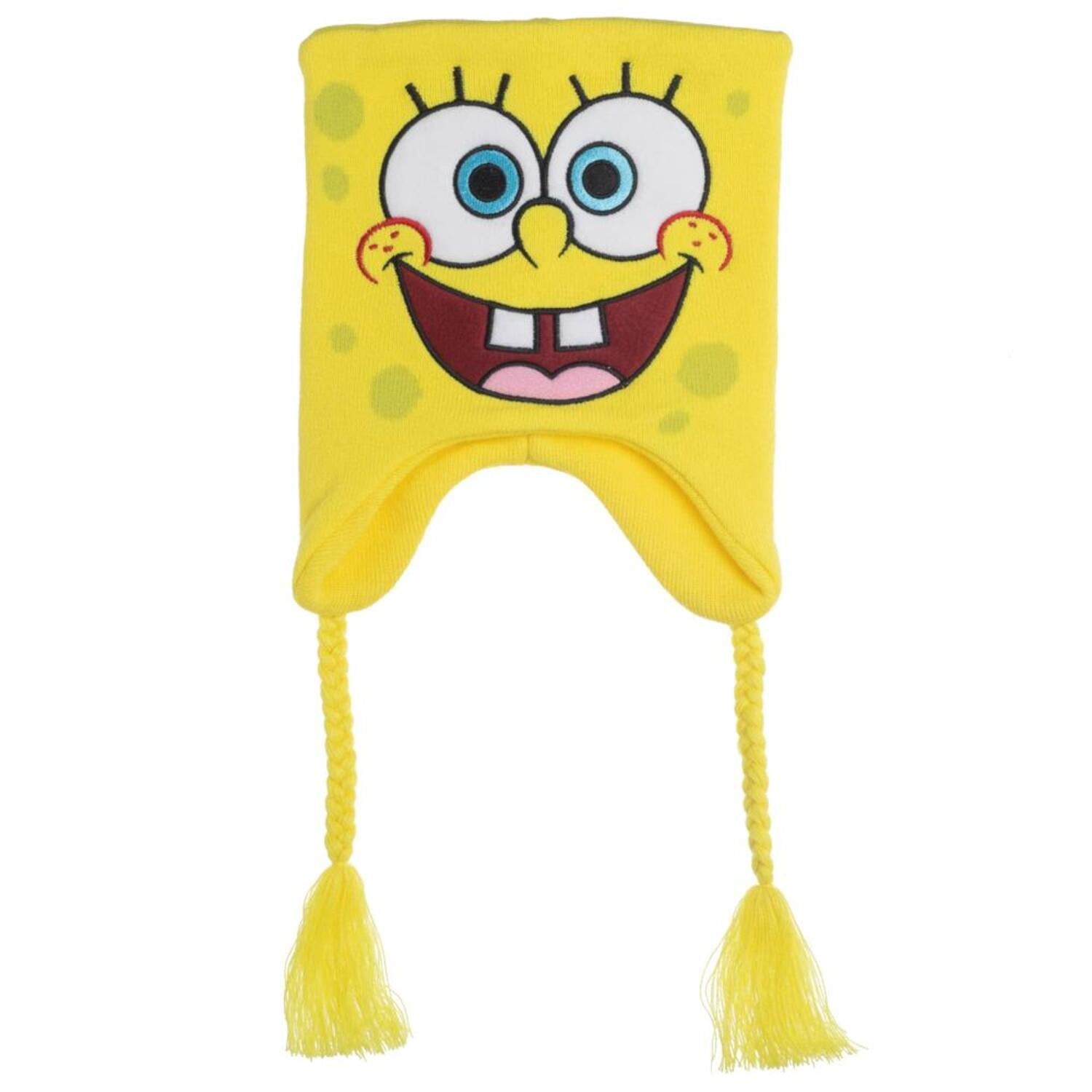 Bioworld Spongebob Squarepants Cartoon Mens Laplander Hat Yellow