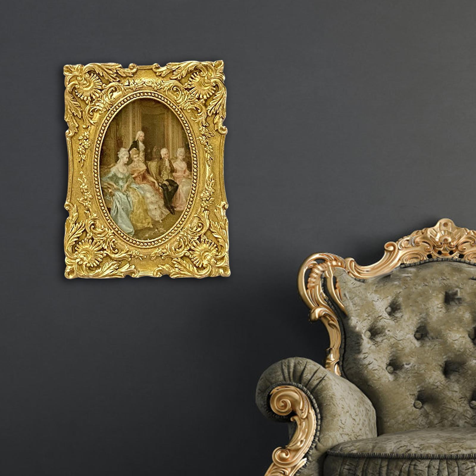 Hand Carved Floral Picture Frame Display Holder Flower Decorative Cards ...