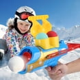 Blue Winter Snowball Launcher Toy For Kids Outdoor Snowball Fight Gun ...