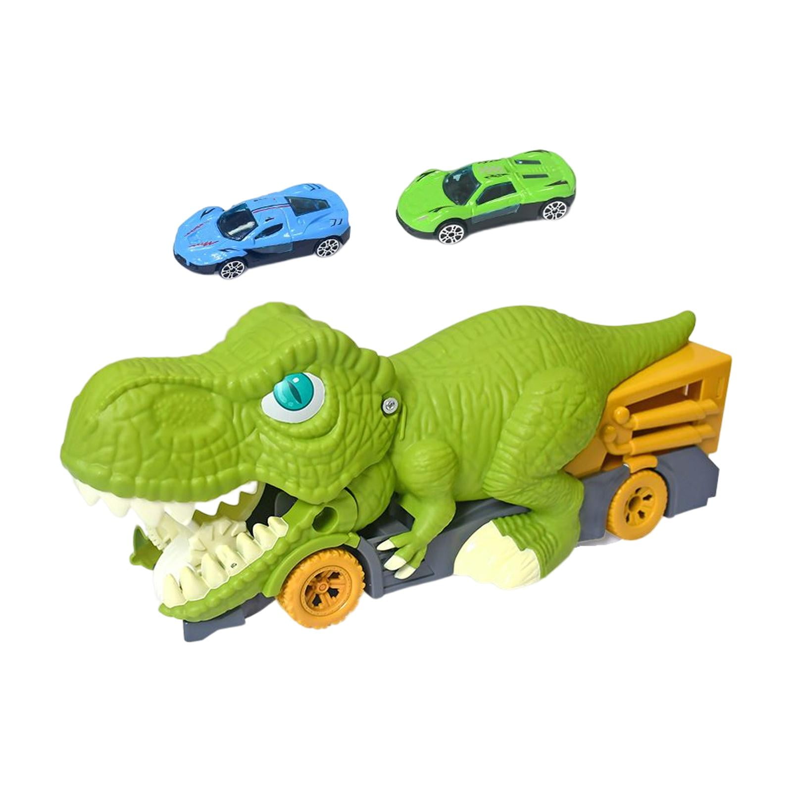 Dinosaur Devouring Car Carrier Truck Dinosaur for Birthday Gift with 2 ...