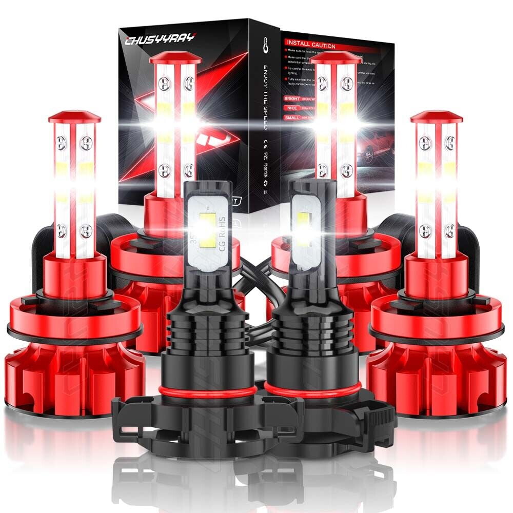 H11 H11/H9 H16/5202 LED Headlight High Low Beam Bulbs Fog Light Kit ...