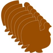 Thanksgiving Turkey Large Assorted Color Cut-Outs - 5.5in - Walmart.com