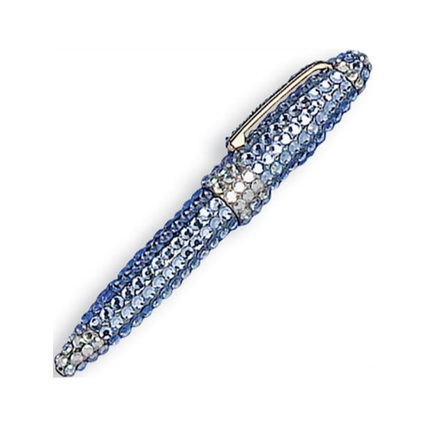 Light Blue Swarovski Crystal Ball-Point Pen Designer Jewelry by Sweet ...