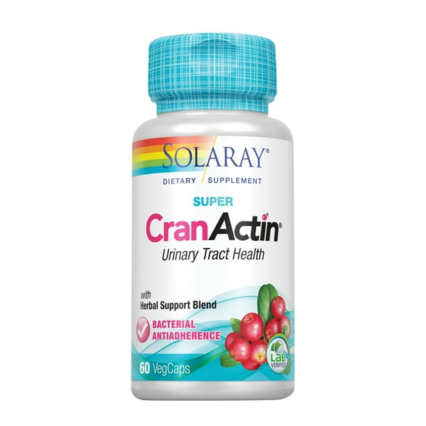 Solaray Super CranActin Cranberry Extract 400mg | Healthy Urinary Tract ...