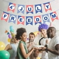 Fuaiokt American Independent Day Pull Flag Garden Flag Banner Usa Party