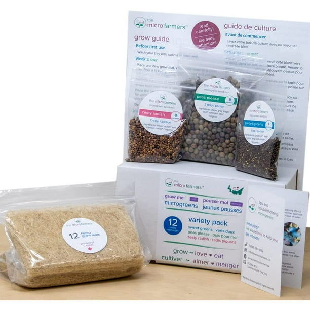 Microgreen Grow Kit (Variety Pack, Refill w/ 12 portions) - Walmart.ca