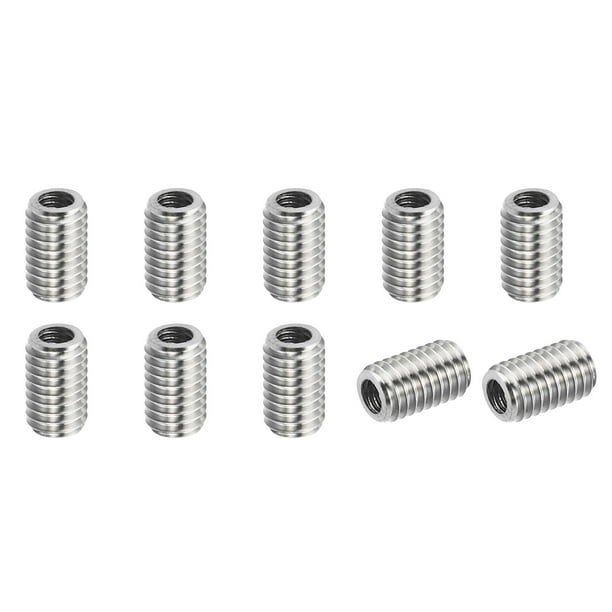 Uxcell Thread Adapters Sleeve Reducing Nut M5x0.8 Male to M3x0.5 FeMale to Repair Insert Nut ...