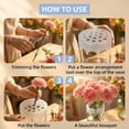 Silicone Flower Arranging Grid, 2026 New Flexible Floral Stem Holder ...