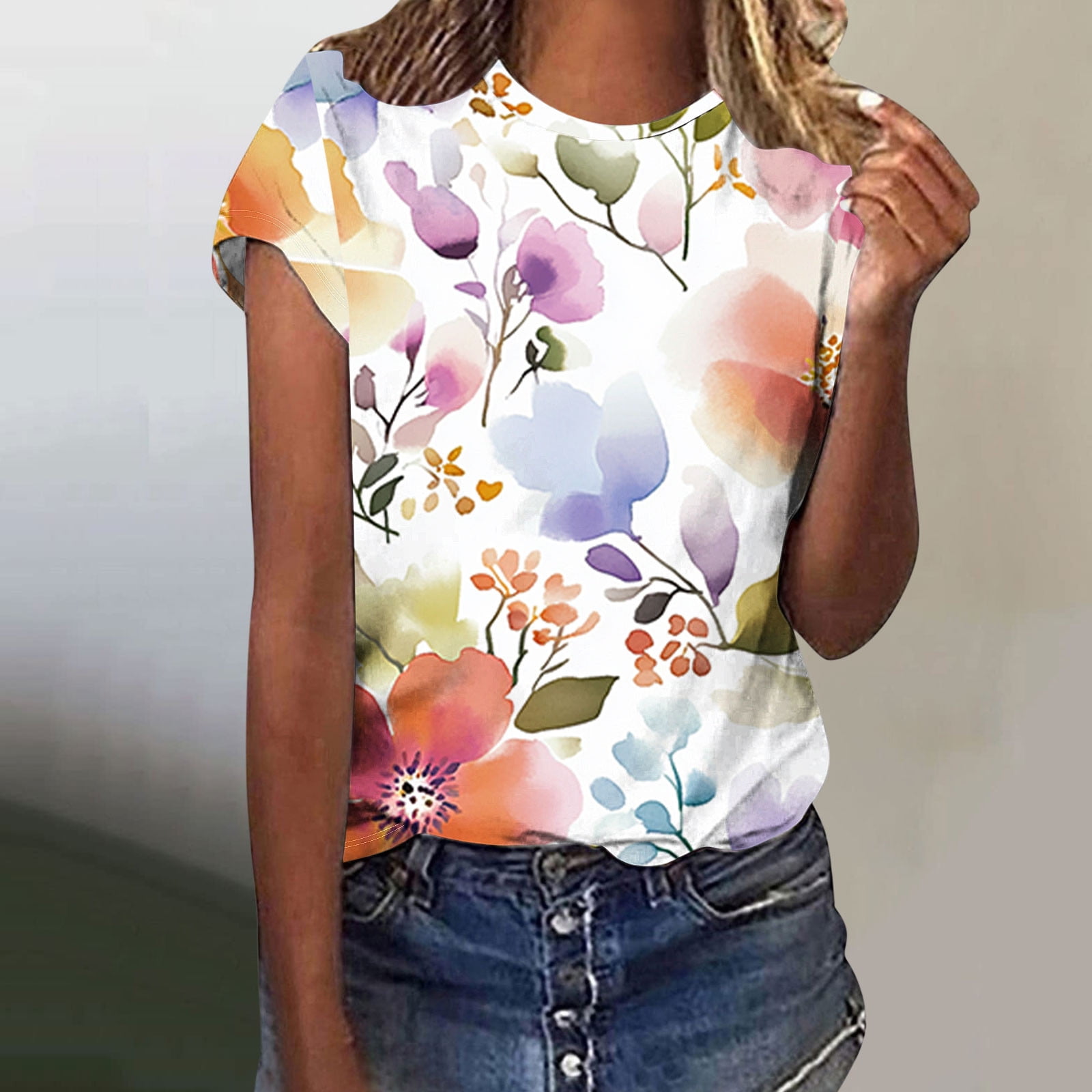 Click here for Clearance Fatuov Plus Size Summer T-Shirts For Wom... prices