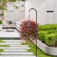 Artificial Hanging Flower Basket Red Purple Outdoor Indoor Decor ...