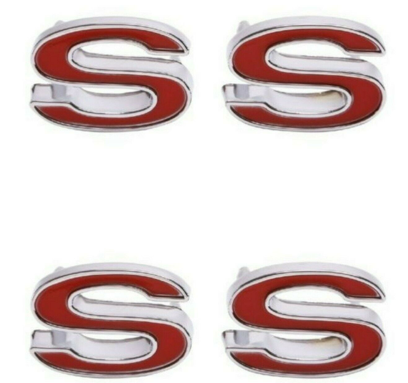 Trim Parts Front Fender SS Emblem Set Red 1969-1972 Chevy Camaro Made ...