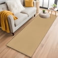 Beige Tan Hallway Washable Runner Rug 2x6 Light Brown Solid Background ...
