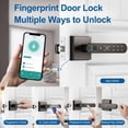 Fingerprint Door Lock, 5 in 1 Finger Print Door Knob with APP ...