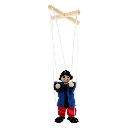 Marionette Puppets Wooden Clown Marionette Classic Pull String Puppet ...