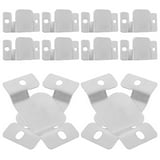 OUNONA 12pcs Sectional Sofa Connectors Metal Interlocking Furniture ...