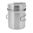 BIMZUC Stainless Steel Cookware Set Portable Camping Stove Cooking Pot ...