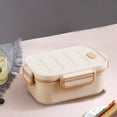 QTOCIO Storage Containers, Lunch Box, 1000 ML 3-Compartment 2 Layer ...