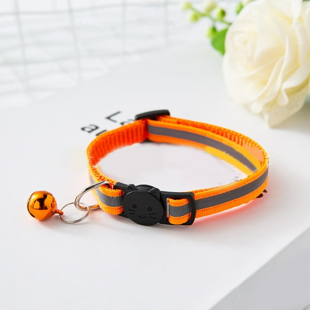 Cat Collar With Bell Reflective Dog Bell Collar Pet Bell Collar Buckle ...