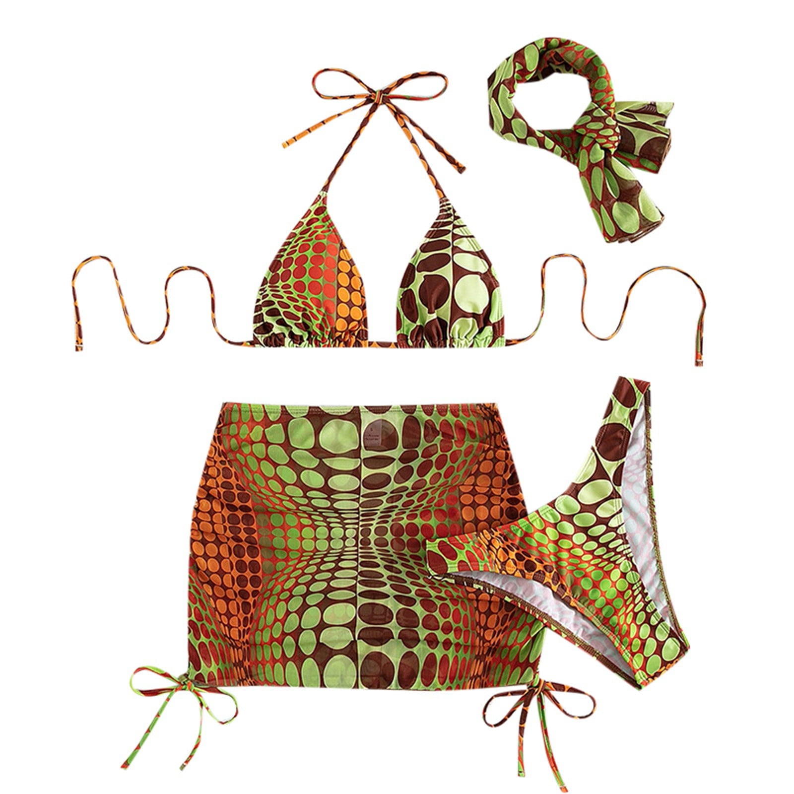 Click here for Fhsagq Womens Swim Digital Polka Dot Bikini Set Tr... prices