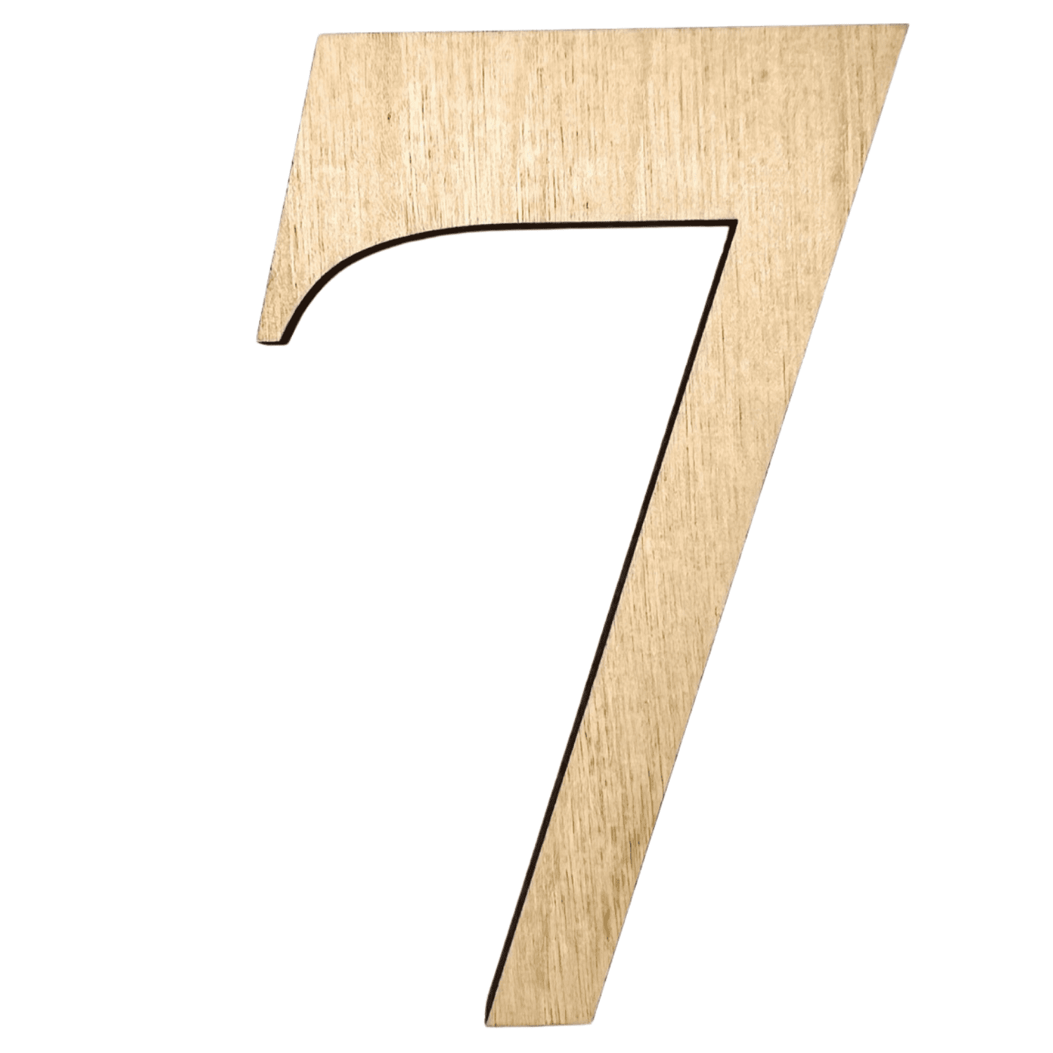 5" Tall Birch Number 7 | 1/4" Thick Birch Plywood| Krafty Supply ...