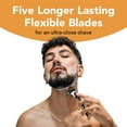 BIC Razors for Men, Refillable with 5 Blades, Pivoting Head, Ergonomic ...