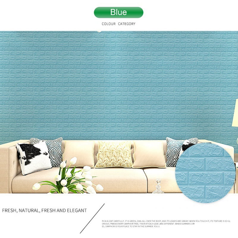 Buy Faux Foam Bricks Wall Panels Peel and Stick Wallpapers for Living ...