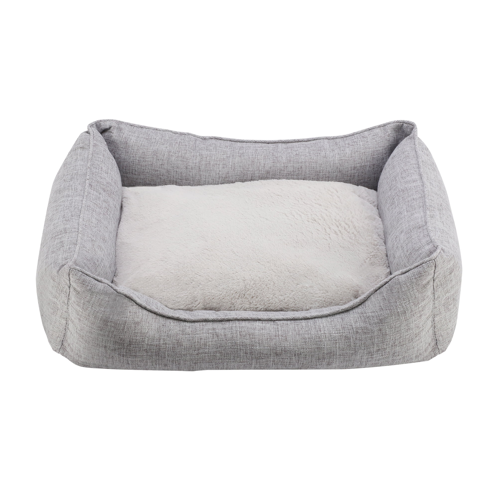 Dog and Cat Bed, Rectangle Washable Cuddler Bed, Anti-Anxiety & Calming ...