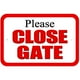 Please Close Gate Sign - Walmart.com
