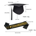 Dxssxc Doctoral Cap and Shoulder Strap Set for Graduation Ceremony ...