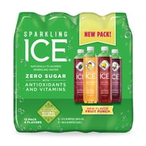 Sparkling Ice Flavored Beverages Variety Pack, 17 Fl Oz, 12 Count (Classic, Raspberry ...