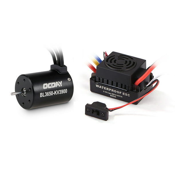 Amdohai OCDAY 3650 3900KV Brushless Sensorless Motor with 60A ...