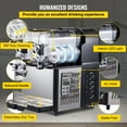 BENTISM 6L Commercial Dual Bowl Slushy & Margarita Machine, 340W, Black ...