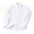 Boys Girls T Shirts Kids Boys Long Sleeve Dress Shirt Youth Formal ...